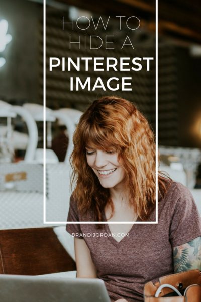 How to Hide a Pinterest Image in a Blog Post